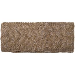 Stirnband styleBREAKER "Strick Stirnband mit Rauten Muster", Damen, braun, 100% Polyacryl PAN., Modisch, M&uuml;tzen Stirnband
