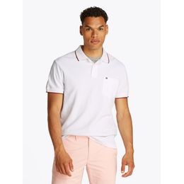 Poloshirt Tommy Hilfiger "POCKET CLASSIC FIT POLO", Herren, Gr. XL, wei&szlig;, Jersey, Obermaterial: 100% Baumwolle, B&uuml;ndchen, Shirts