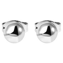 Adelia&acute;s Paar Ohrh&auml;nger ADELIA&acute;S "Unisex Ohrringe &ndash; Ohrstecker aus Titan", Damen, Gr. Unisex, Titan, silber, Ohrringe, Ideal zum Verschenken &ndash; schlicht und stilvoll