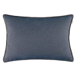 Dekokissen Esprit "Fun", blau (blau, unifarben), B:58cm H:0,5cm L:38cm, Polyester, Dekokissen_Sitzkissen_Kissenh&uuml;llen