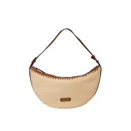 Marc O'Polo Umh&auml;ngetasche MARC O'POLO "mit edlen Echtleder-Details", Damen, Gr. B/H/T: 34cm x 19cm x 8cm, light raffia, Baumwolle, Polypropylen, unifarben, Taschen Umh&auml;ngetasche