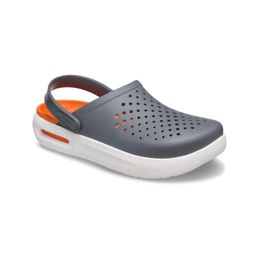 Clog Crocs "InMotion Clog", Damen, Gr. 41, grau, Obermaterial: 50% Polyester PES. 50% Sonstiges Material (Ananasfaser) AM_PF ., Schuhe Clog