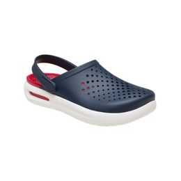 Clog Crocs "InMotion Clog", Damen, Gr. 37, blau (marineblau), Obermaterial: 100% Gummi rubber., Schuhe Clog