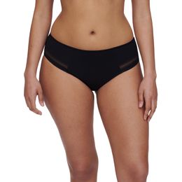 Slip Chantelle "EASY BLISS", Damen, Gr. 36, schwarz, Obermaterial: 75% Polyamid, 25% Elasthan, k&ouml;rpernah, Unterhosen Slip, Spitze, blickdichtes Gewebe