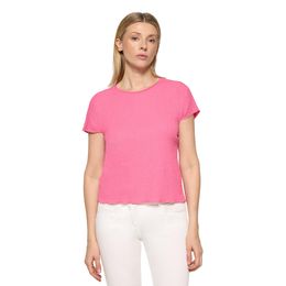 Kurzarmshirt Betty Barclay "Damen mit U-Boot-Ausschnitt", Damen, Gr. 36, pink flamb&eacute;, Obermaterial: 97% Polyester, 3% Elasthan, loose fit normal, Rundhals, Shirts