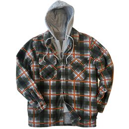 Thermohemd TERRAX WORKWEAR "Thermohemd", Herren, Gr. 4XL, EURO, gr&uuml;n (dunkelgr&uuml;n, orange), Obermaterial: 100% Polyester PES., Hemden