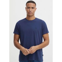 2-in-1-Langarmshirt Blend "BL T-shirt BHDinton crew", Herren, Gr. S, blau, Single Jersey, Obermaterial: 95% Baumwolle, 5% Elasthan, unifarben, normal normal, Rundhals, Shirts