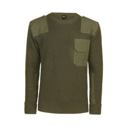 Kapuzenpullover Brandit "BW Pullover", Herren, Gr. L, gr&uuml;n (oliv), Obermaterial: 100% Baumwolle CO., Pullover Kapuzenpullover