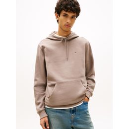 Hoodie Tommy Jeans "TJM REGULAR FLAG", Herren, Gr. L, ivy mink, Sweatware, Obermaterial: 80% Baumwolle, 20% Polyester, regular fit, breiter Bund, Sweatshirts Hoodie, mit bestickten Markenlogo auf Brusth&ouml;he