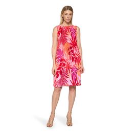 Plisseekleid Betty Barclay "Damen ohne Arm", Damen, Gr. 40, Normalgr&ouml;&szlig;en, rot, pink, Obermaterial: 100% Polyester; Futter: 65% Polyester, 35% Viskose, Basic schmal kurz, Kleider