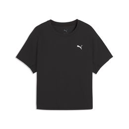Trainingsshirt Puma "Run coolCELL Boxy T-Shirt Damen", Damen, Gr. S, schwarz, Obermaterial: 82% Nylon, 18% Elasthan, Rundhals, Shirts