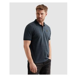 PME-Legend Poloshirt PME LEGEND, Herren, Gr. L, sargasso sea, Piqu&eacute;, Obermaterial: 99% Baumwolle, 1% Polyester, gestreift, regular fit normal, ohne Ausschnitt, Shirts, mit Logo Stickerei