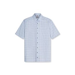 Businesshemd OLYMP "OLYMP Luxor, comfort fit, New Kent", Herren, Gr. 40, Normaler Arm, marine, 100% Baumwolle, Hemden