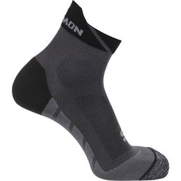 Socken Salomon, Damen, Gr. XL (45/47), grau, Obermaterial: 44% Wolle, 40% Polyamid, 12% Polypropylen, 4% Elasthan, Socken Socken, f&uuml;r sportive Aktivit&auml;ten, wasserdicht, reibungsreduzierend