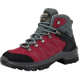 Wanderschuh Grisport "Schn&uuml;rstiefel", Herren, Gr. 38, lila (beere, grau), Obermaterial: 50% Rindsleder Leather cow. 50% Lammleder LEL., Schuhe Wanderschuh