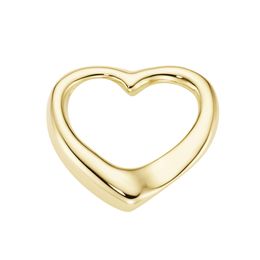 Herzanh&auml;nger Luigi Merano "Floating-Herz, Gold 375", gold, Schmuckanh&auml;nger, Damen, onesize, Gelbgold 375