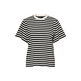 T-Shirt Only "T-Shirt ONLLIVINA LIFE STRIPE TEE 1er Pack", Damen, Gr. S, bunt (schwarz, wei&szlig;), Obermaterial: 100% Baumwolle CO., Shirts T-Shirt