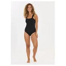 Badeanzug NOU "Nefeli", Damen, Gr. 36, schwarz, 97% Polyester, 3% Elasthan, unifarben, Badeanz&uuml;ge Badeanzug, UV-Schutz
