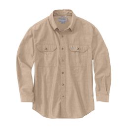 Flanellhemd Carhartt "Langarm", Herren, Gr. XL, US, beige, Obermaterial: 100% Baumwolle CO., Hemden