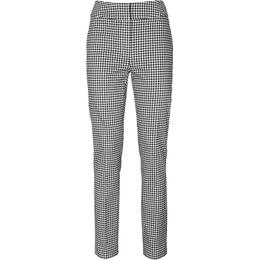 Heine Witt Damen R&ouml;hrenhose mit Druck-Dessin, schwarz-wei&szlig;, Gr&ouml;&szlig;e 38