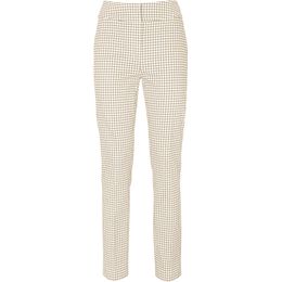 Heine Witt Damen R&ouml;hrenhose mit Druck-Dessin, camel-wei&szlig;, Gr&ouml;&szlig;e 17