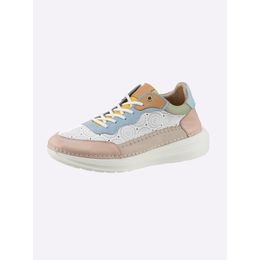 Gemini Damen Sneaker mit Perforierung, wei&szlig;-bunt, Gr&ouml;&szlig;e 39