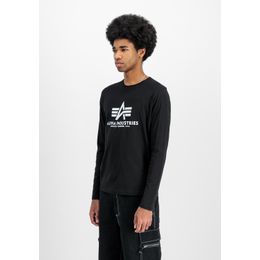 Longsleeve Alpha Industries "Basic Longsleeve BL", Herren, Gr. XXL, schwarz, Obermaterial: 100% Baumwolle, Shirts