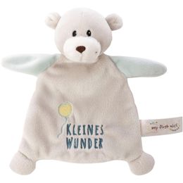 Schmusetuch Nici "My First Nici, B&auml;r Finni, Kleines Wunder", Baby, grau, Pl&uuml;sch, Polyester, Schnuffelt&uuml;cher, mit niedlicher Stickerei &bdquo;Kleines Wunder&ldquo;