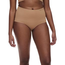 Shapingslip Chantelle "SMOOTH COMFORT", Damen, Gr. M, terracotta, Obermaterial: 79% Polyamid, 19% Elasthan, 1% Baumwolle, 1% Polyester, unifarben, k&ouml;rpernah, Unterhosen, gl&auml;ttender Effekt