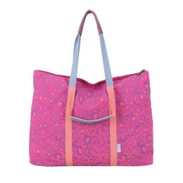 Henkeltasche Fritzi aus Preussen "My Shopper Leo", Herren, Gr. B/H/T: 22cm x 31cm x 42cm, pink, Nylon, Taschen, mit viel Platz und praktischem Rei&szlig;verschlussfach