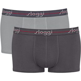 Hipster Sloggi "men Start Hipster C2P box", Herren, Gr. 6, schwarz (schwarz combination), Single Jersey, Obermaterial: 96% Baumwolle, 4% Elasthan, k&ouml;rpernah, Unterhosen, moderne bequeme Basics