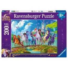Puzzle Ravensburger "Unicorn Academy, Die Magie der Unicorn Academy", bunt, Puzzles, KinderB:49cm H:36cm, Pappe, 200 XXL Teile; Made in Germany, B:49cm H:36cm