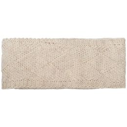 Stirnband styleBREAKER "Strick Stirnband mit Rauten Muster", Damen, beige, 100% Polyacryl PAN., Modisch, M&uuml;tzen Stirnband