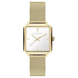 Quarzuhr Liebeskind Berlin "Modern Mesh", goldfarben, Armbanduhren, Damen, Quarzuhr, Armbanduhr, Damenuhr, Edelstahlarmband, analog