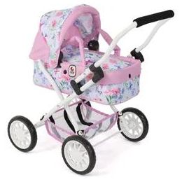 Bayer Chic 2000 Puppenwagen CHIC2000 "Smarty, Mini-Kuschelwagen", bunt (flowers), Puppenwagen, KinderB:56cm H:56cm T:56cm, Kunststoff, Metall, Stoff, mit herausnehmbarer Tragetasche, B:56cm H:56cm T:56cm