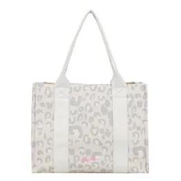 Henkeltasche Fritzi aus Preussen "Tote Shopper Leo", Herren, Gr. B/H/T: 18cm x 34cm x 44cm, beige, Baumwolle, Taschen, im exotischen Design