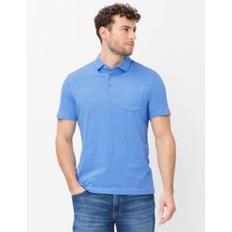 Brax Herren Polo Style PAVO fresh blue, Blau, Gr. L