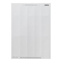 GIRA Beschriftungsbogen f.Tastsensor 2 109000)