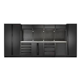 Kraftwerk Mobilio 6er Kombi, Fl&uuml;gelt&uuml;r, Hochschrank, Edelstahl (3964K-BLK-013-IX)