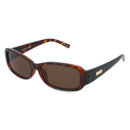 Le Specs LSP2652305 GIGGLEMUG | Unisex-Sonnenbrille | Fassung: Vollrand, Eckig, Kunststoff, Havanna | Glasfarbe: Braun
