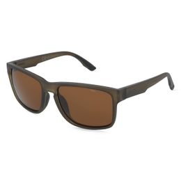 Uvex S534002 poise P | Unisex-Sonnenbrille | Fassung: Vollrand, Eckig, TR90, Schwarz | Glasfarbe: Braun