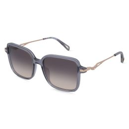 Zadig & Voltaire Zadig & Voltaire SZV466S | Damen-Sonnenbrille | Fassung: Vollrand, Quadratisch, Kunststoff, Grau Transparent | Glasfarbe: Grau Verlaufend