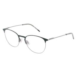 HUGO BOSS Hugo HG 1408 Brille Herren | Fassung: Vollrand, Panto, Gr&uuml;n Matt