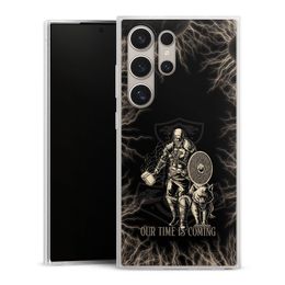 DeinDesign Galaxy S24 Ultra Handy Slim Case Silikon Handyh&uuml;lle transparent H&uuml;lle extra d&uuml;nn Wikinger Vikings Tv Show Designs Silikon Slim Case