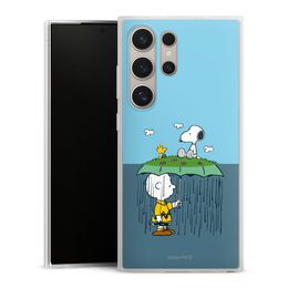 DeinDesign Galaxy S24 Ultra Handy Slim Case Silikon Handyh&uuml;lle transparent H&uuml;lle extra d&uuml;nn Peanuts Children Snoopy Silikon Slim Case