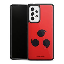 DeinDesign Galaxy A53 5G Handy Gallery Case Handyh&uuml;lle 9H Geh&auml;rtetes Glas R&uuml;ckseite H&uuml;lle Naruto Shippuden Sharingan Official Licensed Product Gallery Case