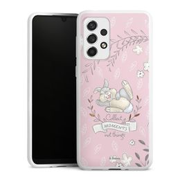 DeinDesign Galaxy A33 5G Handy Silikon H&uuml;lle Case wei&szlig; Handyh&uuml;lle Bambi Official Licensed Product Thumper Silikon Case