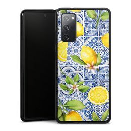 DeinDesign Galaxy S20 FE Handy Silikon H&uuml;lle Case schwarz Handyh&uuml;lle Lemon Greece Muster