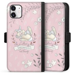 DeinDesign iPhone 11 Handy Klapph&uuml;lle Handyh&uuml;lle aus Kunst Leder schwarz Flip Case Thumper Bambi Official Licensed Product Sideflip mit Lasche