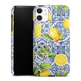 DeinDesign iPhone 11 Handy Premium Case Smartphone Handyh&uuml;lle Schutzh&uuml;lle matt Lemon Greece Muster Premium Case